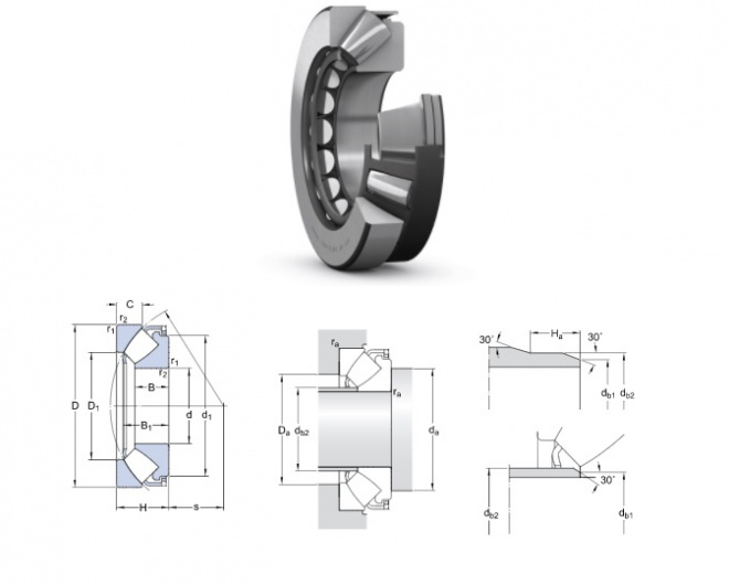 Cuscinetti assiali orientabili a rulli 29352 E SKF | Special Bearings Italy Cuscinetti assiali orientabili a rulli 29352 E SKF | Special Bearings Italy